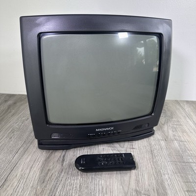 Magnavox 13" CRT TV Small Gaming TV Remote 13PR12 C121 Coaxial Input ...