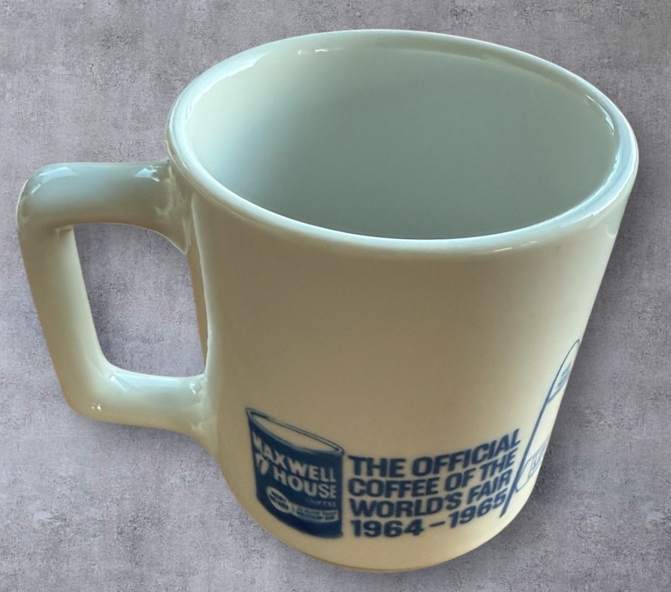1964 1965 NY World's Fair Maxwell House Coffee Mug Sterling China ...