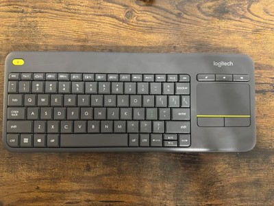 Logitech K400 Plus Wireless Keyboard for PC/TV/Laptop w/Touchpad Plus ...