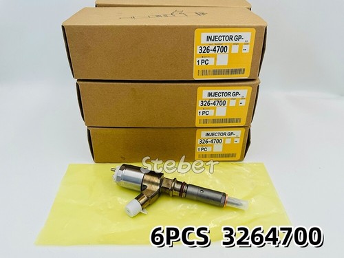 6X Diesel Fuel Injector 3264700 For Caterpillar C6 C6.4 Engine CAT320D ...