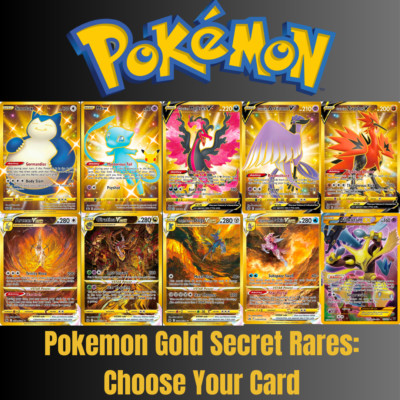 Pokemon Gold Secret Rare - Choose Your Card! English Near Mint 100% ...