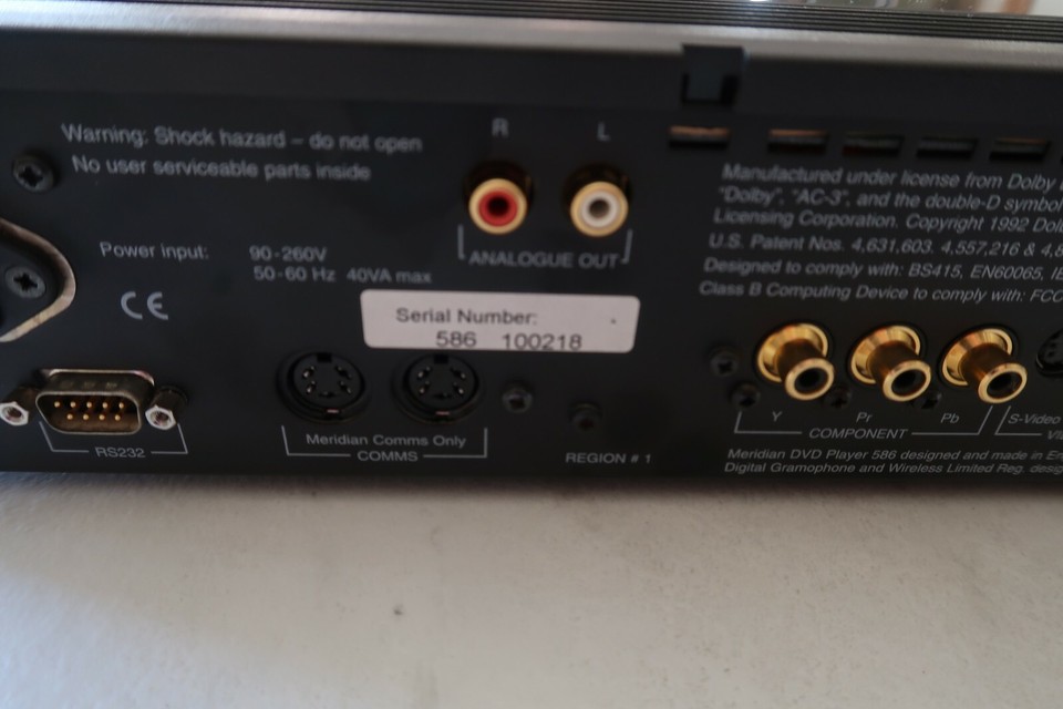 Meridian 586 CD/DVD Super Clean with Remote and Manual | eBay