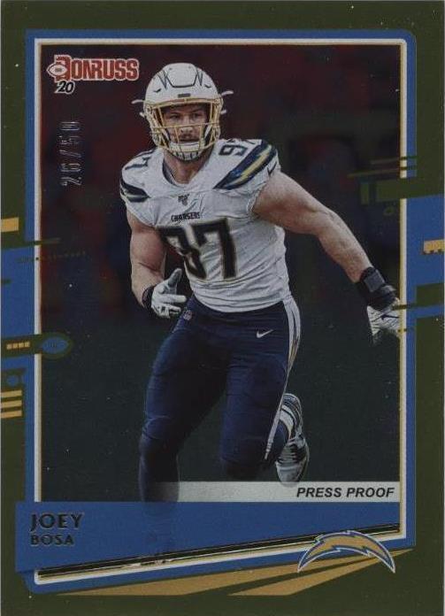 2020 Panini Donruss - Joey Bosa #136 Press Proof Gold /50 for sale ...