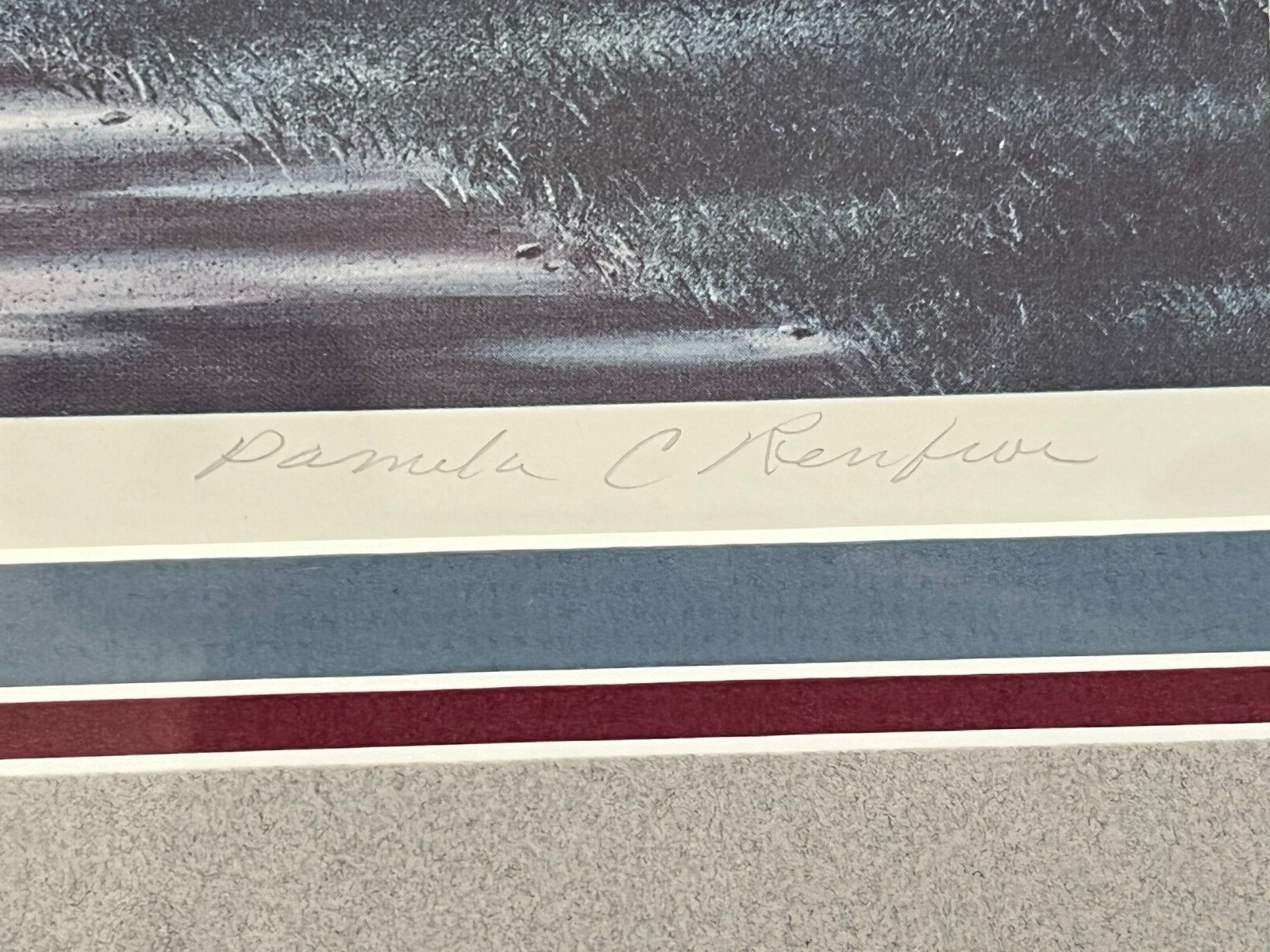 Pamela C Renfroe 1987, Limited Edition, Pencil Signed Print, Framed and ...