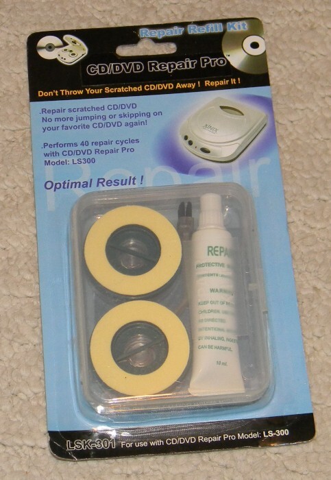 CD/ DVD Disc Repair Pro LSK-301 - Repair Refill Kit for Repair Kit LS ...