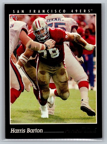 1993 Pinnacle Football #146 Harris Barton San Francisco 49ers | eBay