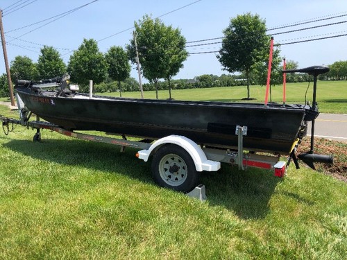 Fisher 16' w/ Shorelander Trailer - 3 Minn-Kota motors - Robbinsville ...
