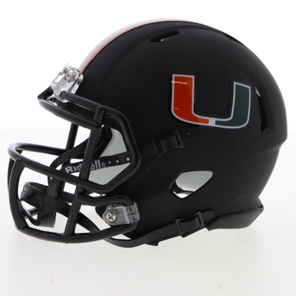 Devin Hester Signed Miami Hurricanes Speed Mini Helmet (Beckett ...