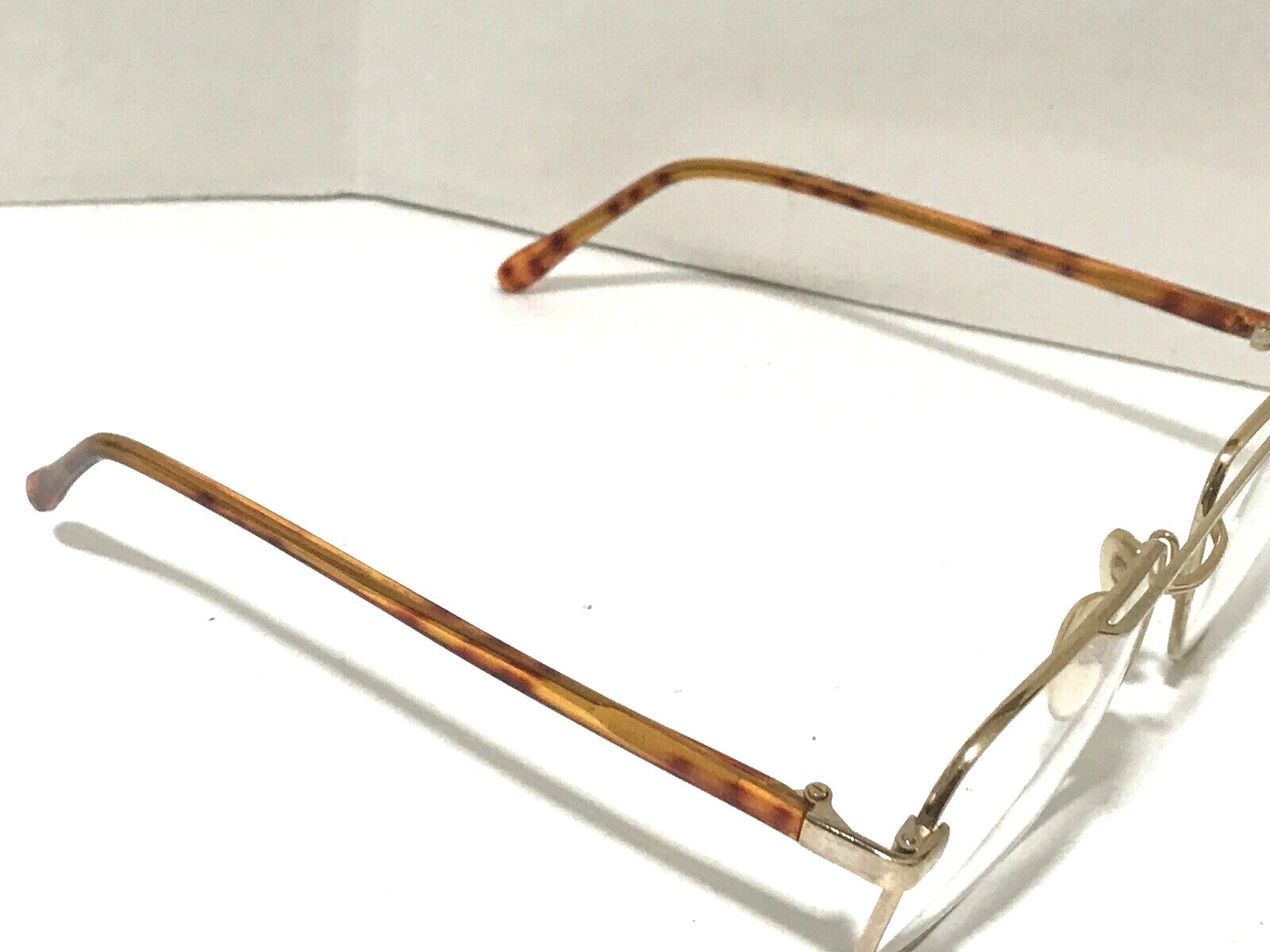 GALLERY KENMARK 53mm SQUARE GOLD METAL MEN'S EYEGLASSES OPHTHALMIC ...
