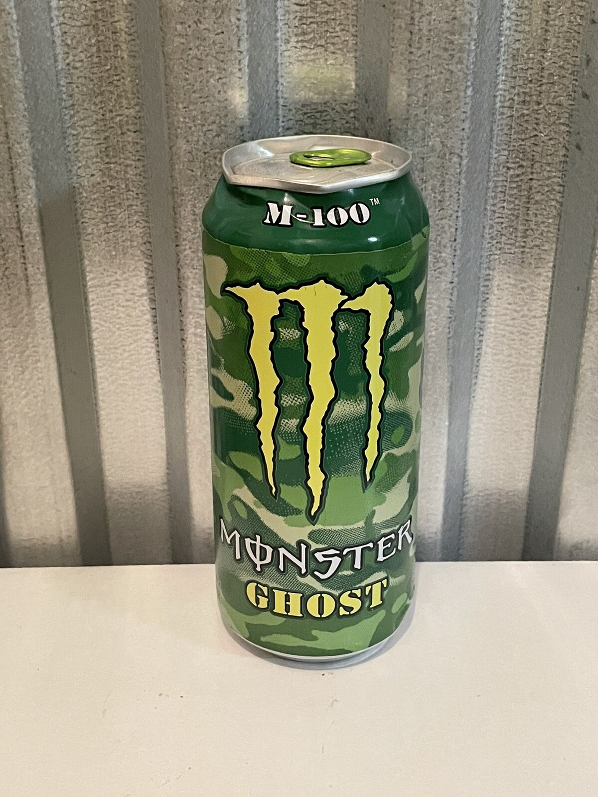 Monster Energy M-100 Ghost Top Lip Dented Full Can FLAWS** | eBay
