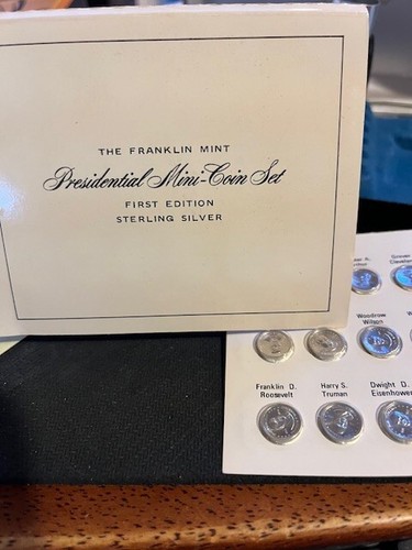 STERLING SILVER PRESIDENTIAL MINI COIN SET, FROM FRANKLIN MINT | eBay
