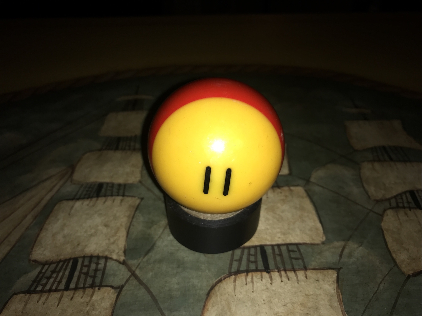 ARAMITH 2 1/4" Billiard #11 Ivory Red Stripe Belgian Standard Crown ...