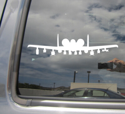 A10 Warthog Plane - Car Auto Window High Quality Vinyl Decal Sticker ...