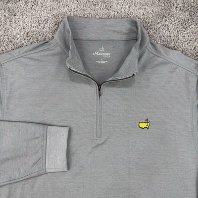 Masters Tech Pullover Men’s XL Gray Quarter Zip Performance Soft Golf ...