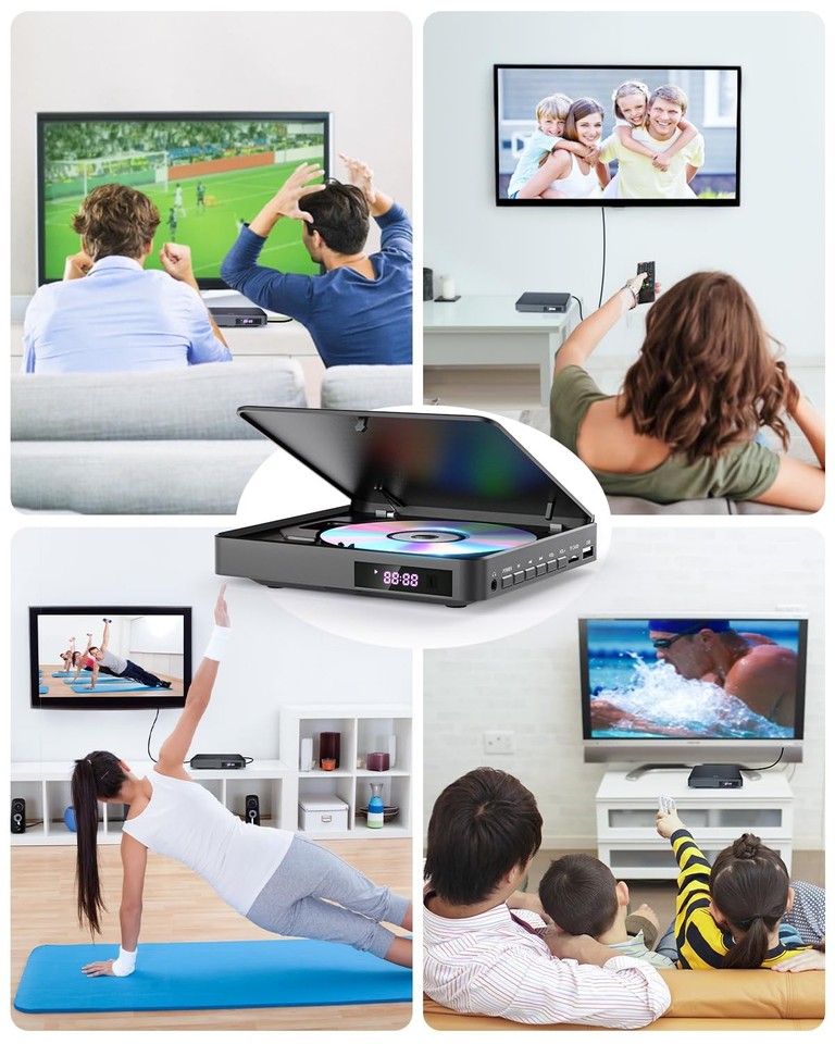 Arafuna Mini DVD Player HDMI All Region DVD Player for TV with Remote ...