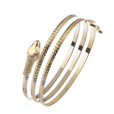 Gold Snake Arm Cuff Snake Armband Swirl Snake Bracelets for Women ...