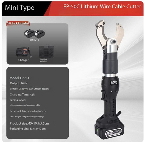 Portable Small Cable Cutter Copper Aluminum Electric Cut Off Wire ...