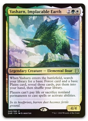 Yasharn, Implacable Earth #240 (Foil) (NM) Zendikar Rising ZNR Magic ...