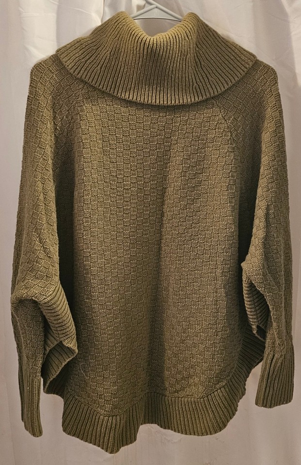 Leo & Nicole Women's Green Crowl Kneck Sweater Size Large | eBay