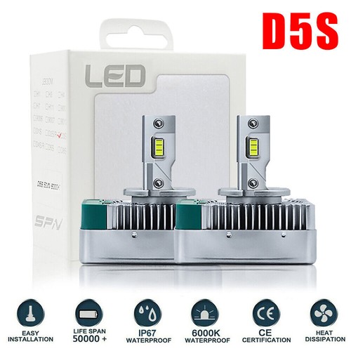 2X D5S D5R LED Headlight Kit 6000K White Bulb 50W 20000lm Replacement ...