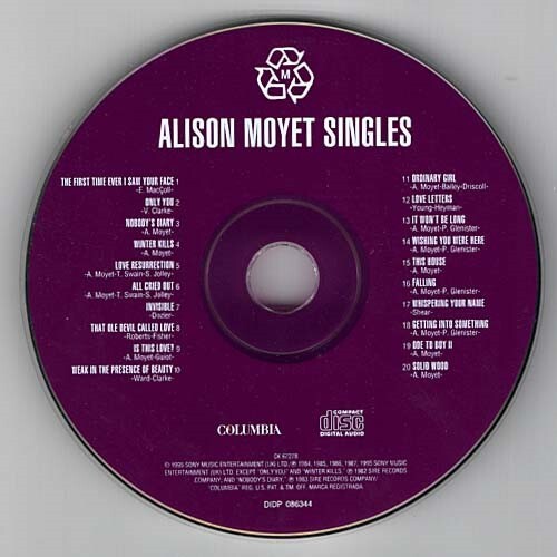 Singles ~ Alison Moyet ~ Electronic ~ CD ~ Acceptable | eBay