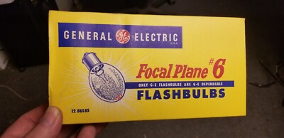 24pc Flash Bulbs GE #6 No. six Two boxes of 12pc Free Shipping | eBay