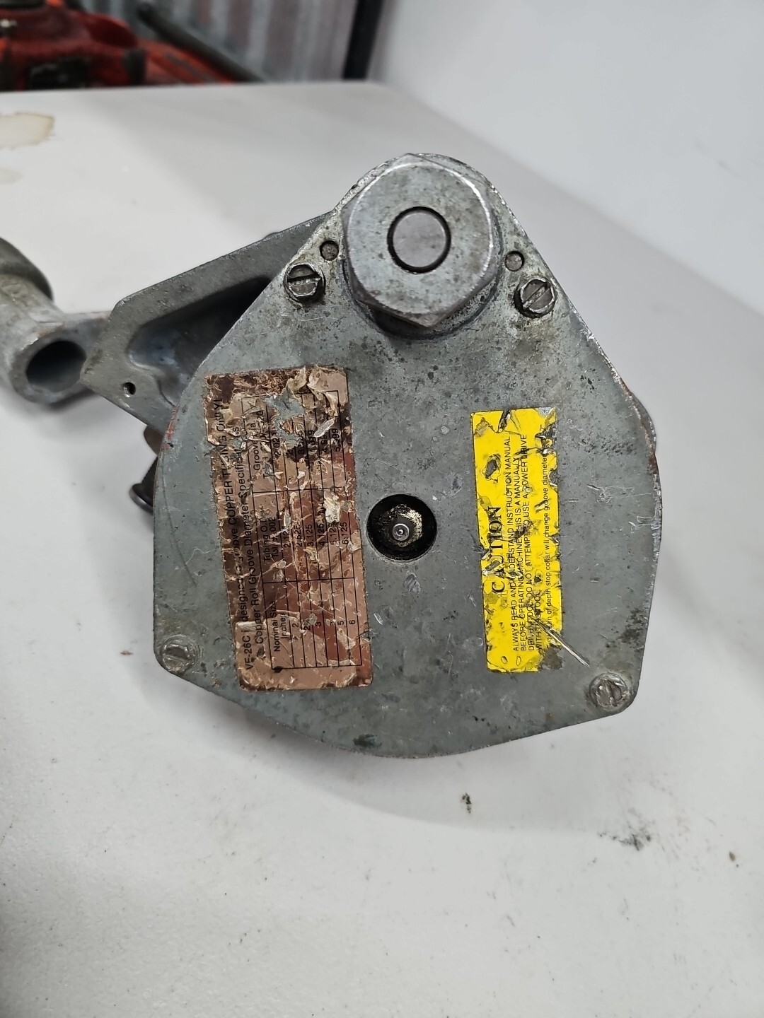 Victaulic VE26C Copper Pipe Roll Grooving Tool US W/Hand Crank "Like ...