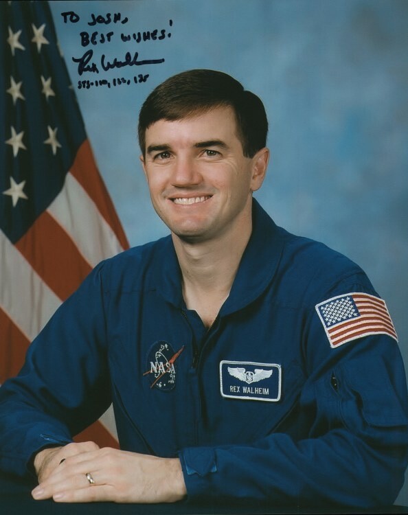 Rex J Walheim Autographed To Josh 8x10 Photo Astronaut STS-110 STS-122 ...
