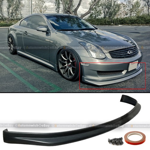 Fit 03-06 G35 2DR Coupe Illusion N1 Style PU Front Bumper Lip Body Kit ...