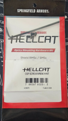 Springfield Armory Hellcat Optic Mounting Hardware Screws Shield RMSc ...