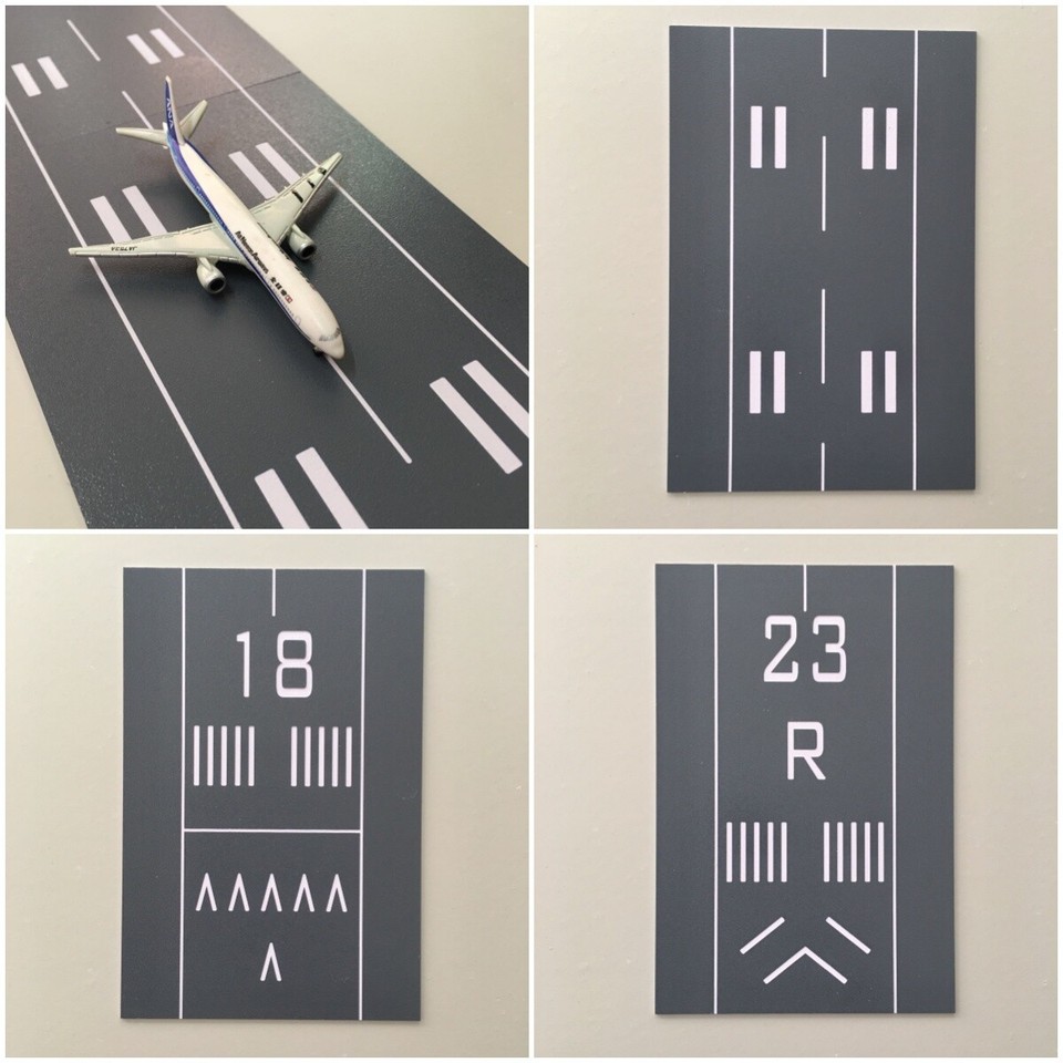 1:200/400 Diorama Mini Airport Runway Model Airstrip Tarmac for Plane ...