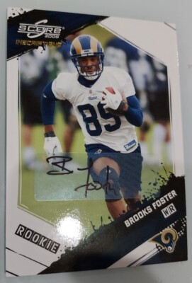 2009 Score Inscriptions Brooks Foster Rookie Auto 351/499 North ...