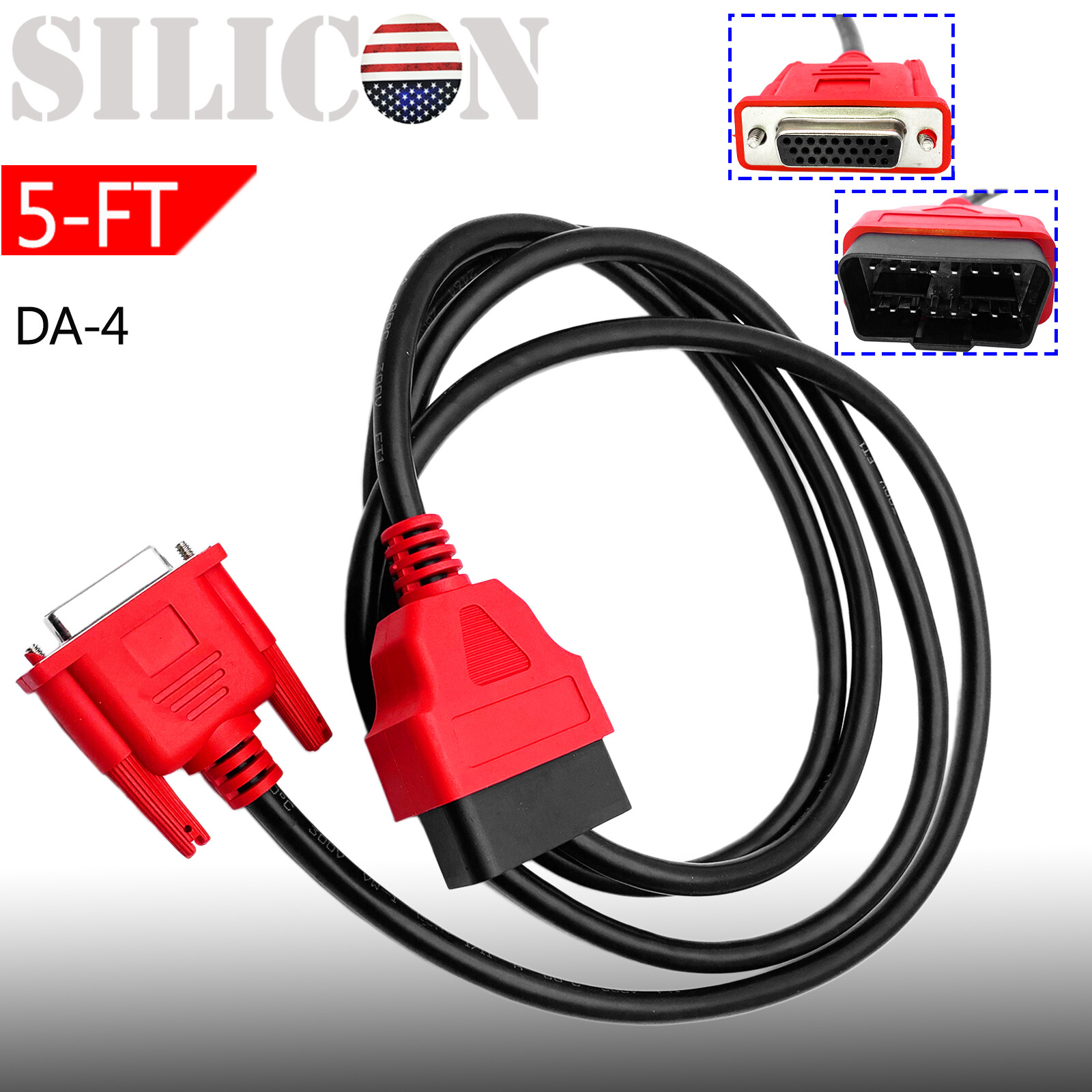 OBD2 Cable Compatible with Snap on DA-4 for EEMS325 VERUS WIRELESS ...