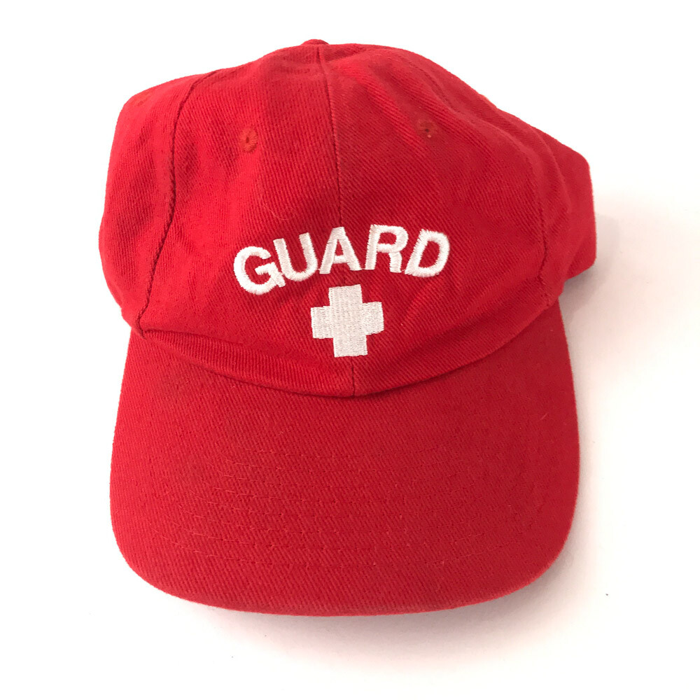 retro lifeguard hat GUARD and cross symbol - Gem