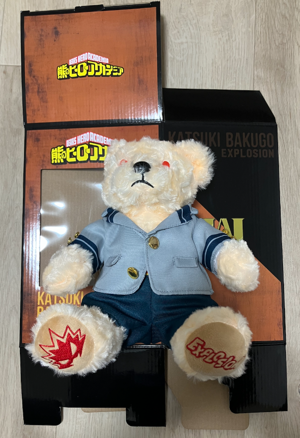 My Hero Academia Katsuki Bakugo ver. Plush Doll Stuffed Toy Teddy Bear ...
