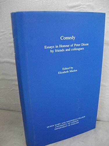 Comedy: Essays in Honour of Peter Dixon by Friends a... | eBay.de