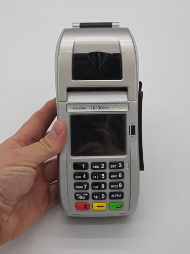First Data FD130 Duo Credit/Debit Card Machine POS Terminal Unit | eBay
