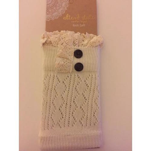 Women's Altar'd state Boot Socks in Ivory NWT $19.95 | eBay