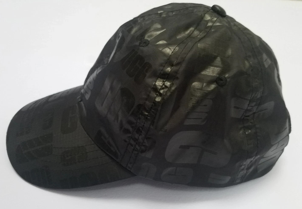 Ugg Scatter Graphic Logo Snapback Waterproof Black Baseball Cap Hat ...