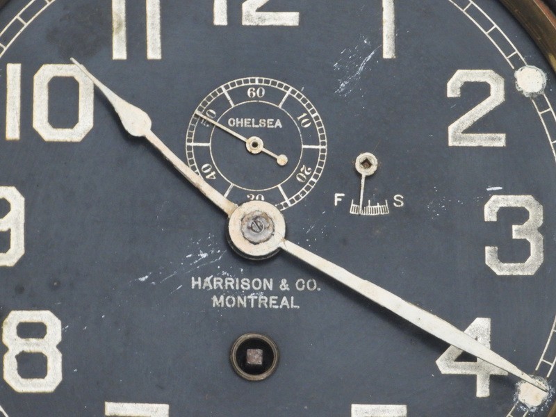VINTAGE HARRISON CHELSEA MARINE CHRONOMETER NAVIGATION WATCH MECHANICAL ...