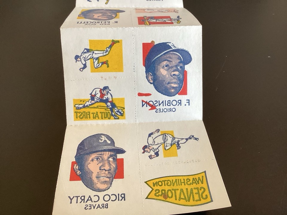 1971 Topps Tattoo Full Panel #11 Bench Robinson EX+ RARE | eBay