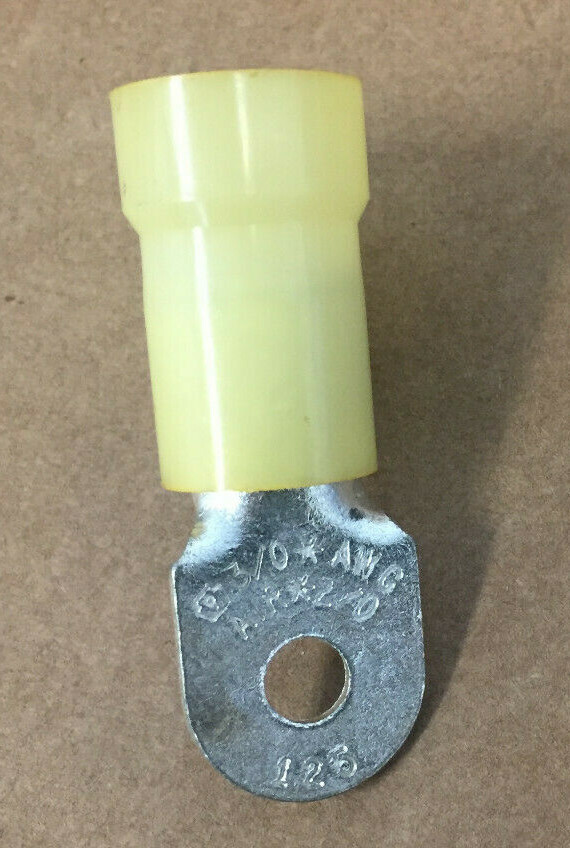 LOT OF 5 MS25036-135 Insulated Nylon Ring Terminal 3/0 AWG 5/16 HOLE | eBay