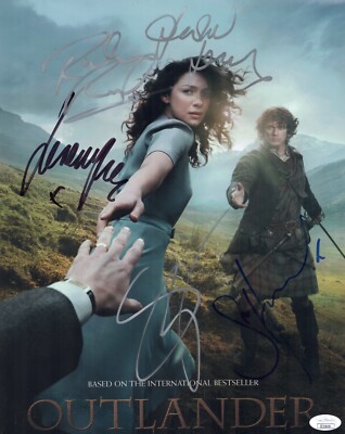 OUTLANDER Sam Heughan Cast X5 Hand Signed 11x14 Photo Autograph JSA COA ...