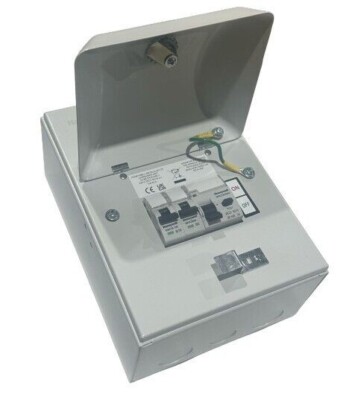 MK Honeywell Metalclad 4 Way Metal Consumer Unit Garage 63A RCD Fuse ...