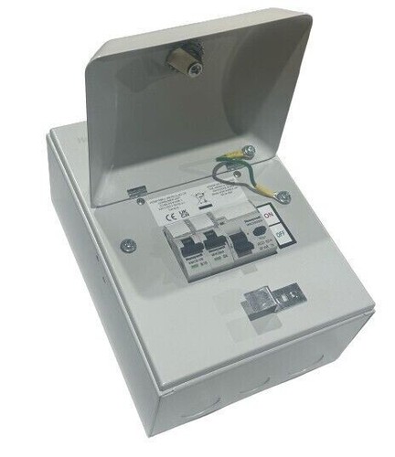 MK Honeywell Metalclad 4 Way Metal Consumer Unit Garage 63A RCD Fuse ...