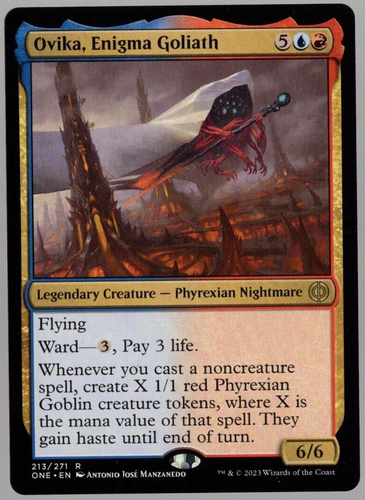 Ovika, Enigma Goliath 213/271 Non Foil Rare All Will Be One MTG NM | eBay