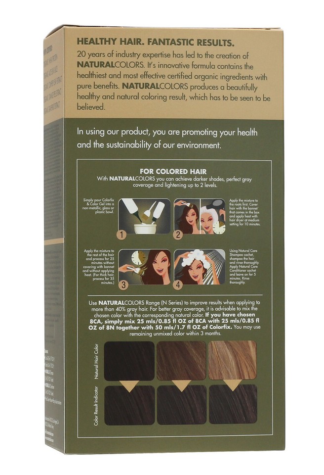 ONC NATURALCOLORS 8CA Light Caramel Hair Dye Healthier Permanent Hair ...