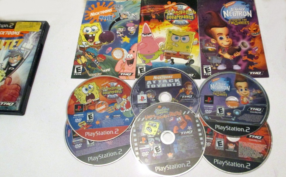 Lot 7 x Nickelodeon Games - Nicktoons Unite Spongebob Neutron ...