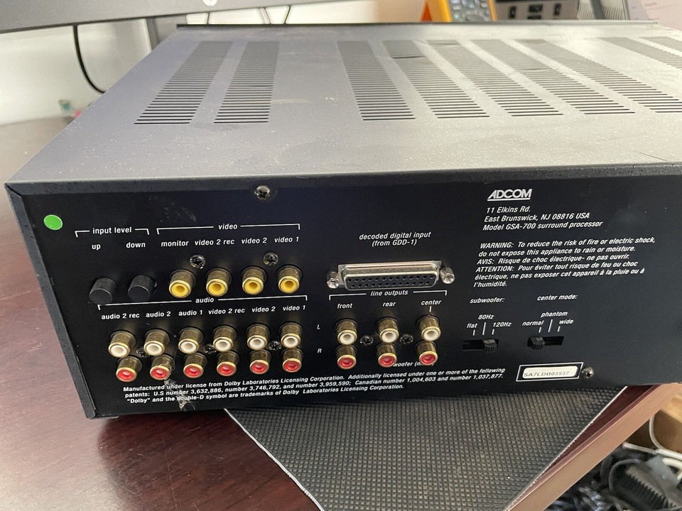 ADCOM GSA -700 INTEGRATED POWER AMP SURROUND SOUND PROCESSOR | eBay