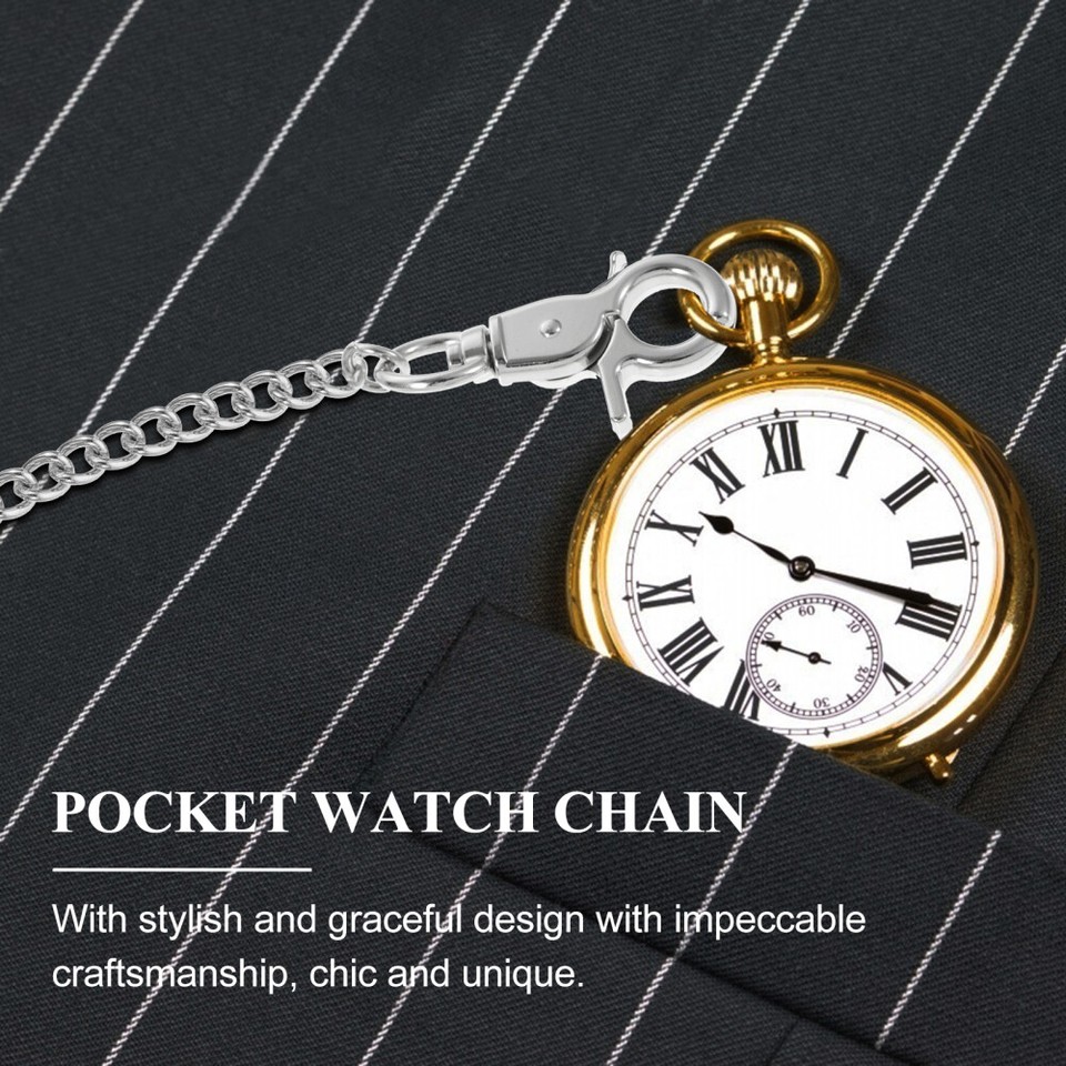 Pocket Watch Hanging Pocketwatch Chain Metal Clothes Buckle Boy | eBay